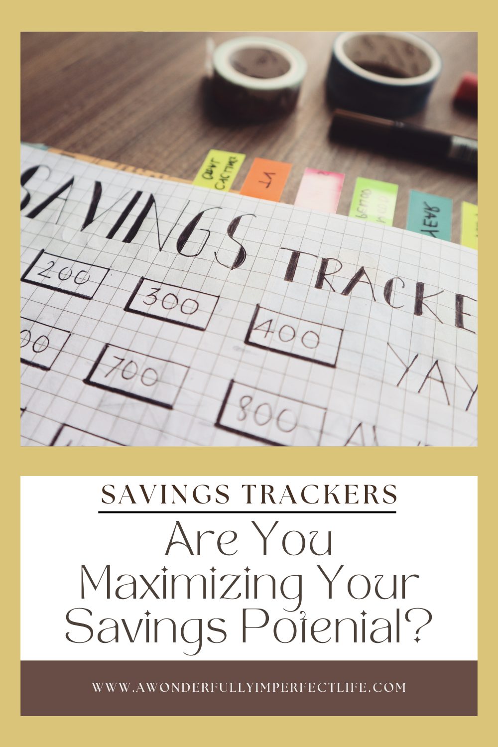 How Does a Savings Tracker Printable Work? A Clear Explanation – A ...